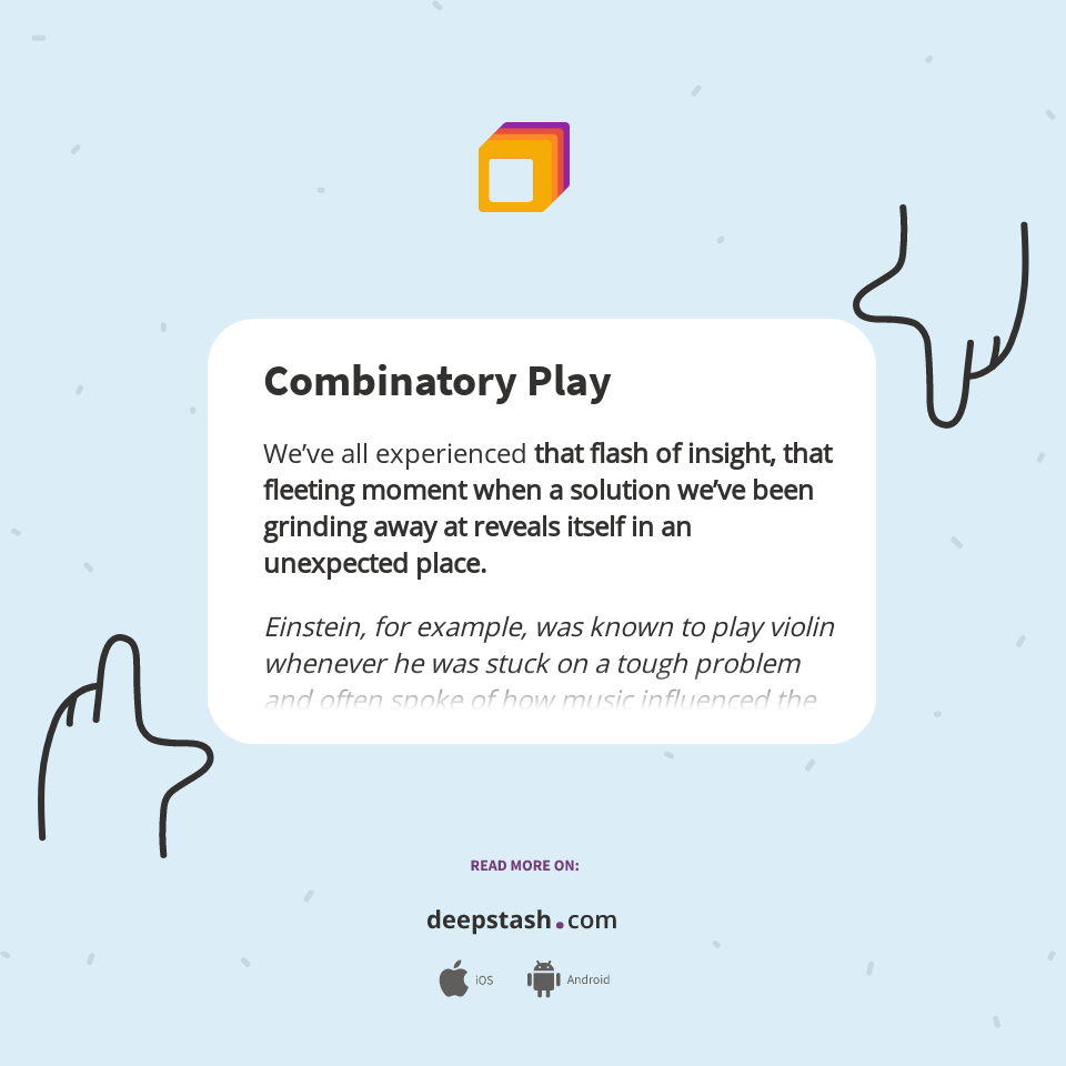 Combinatory Play - Deepstash