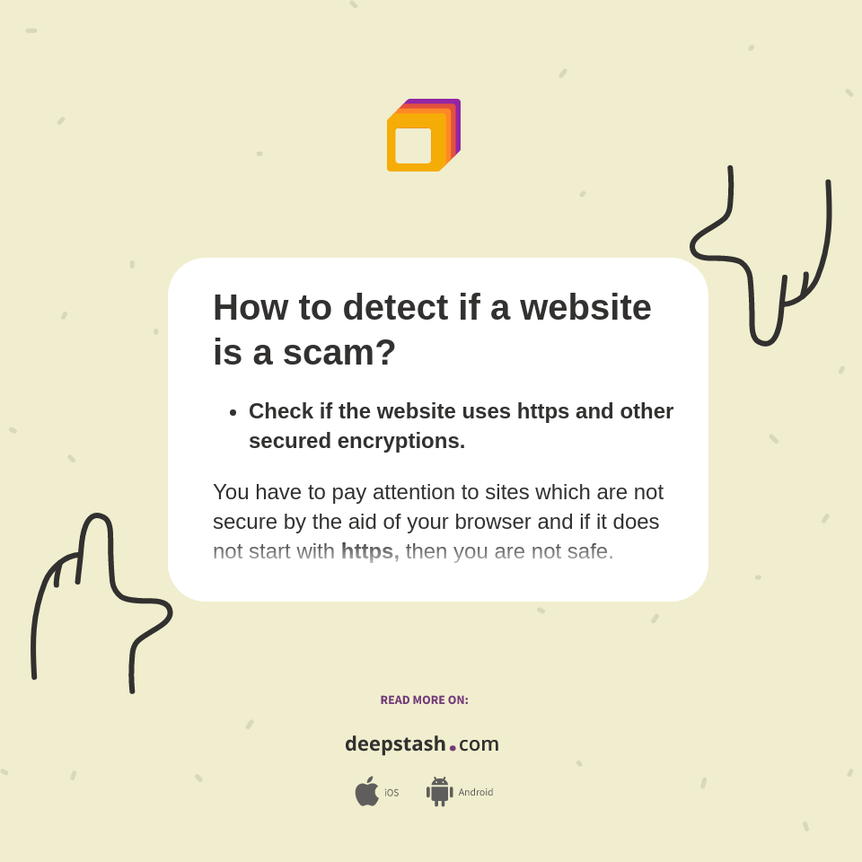 How to detect if a website is a scam? - Deepstash