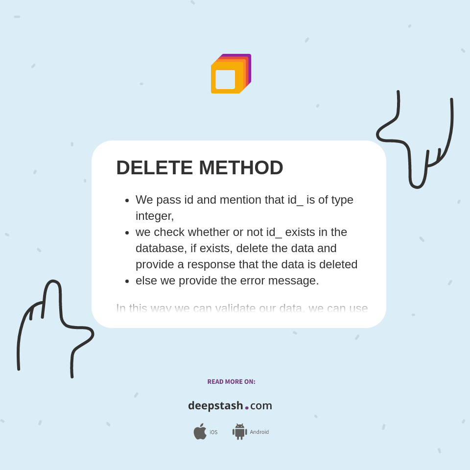 DELETE METHOD - Deepstash
