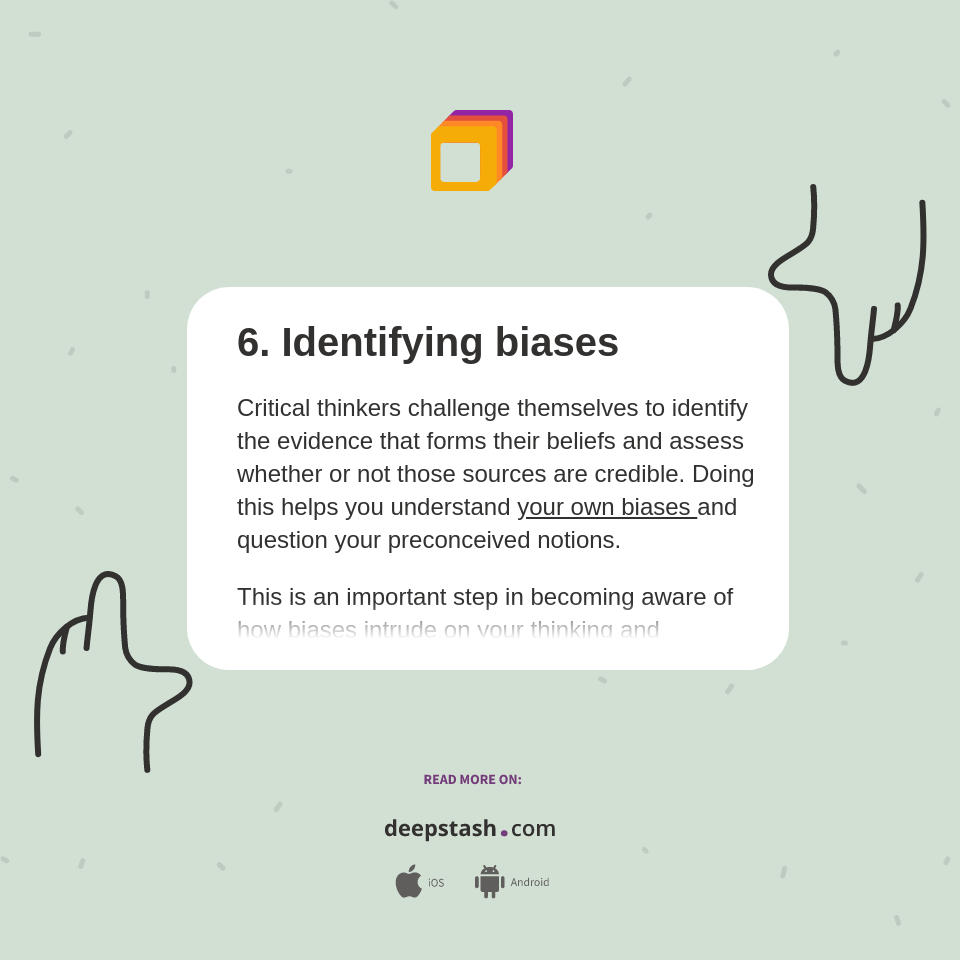 6. Identifying biases - Deepstash