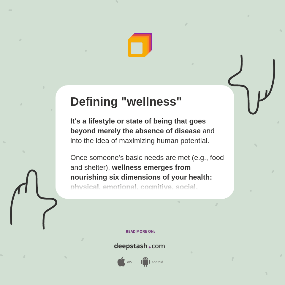 Defining "wellness" - Deepstash