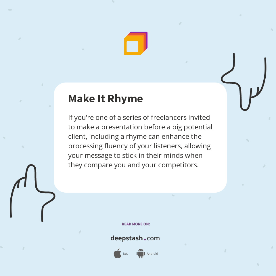 Make It Rhyme - Deepstash