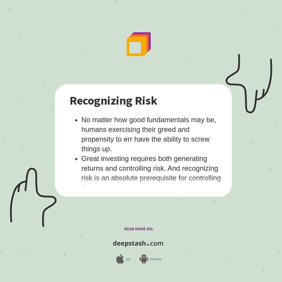 Recognizing Risk - Deepstash