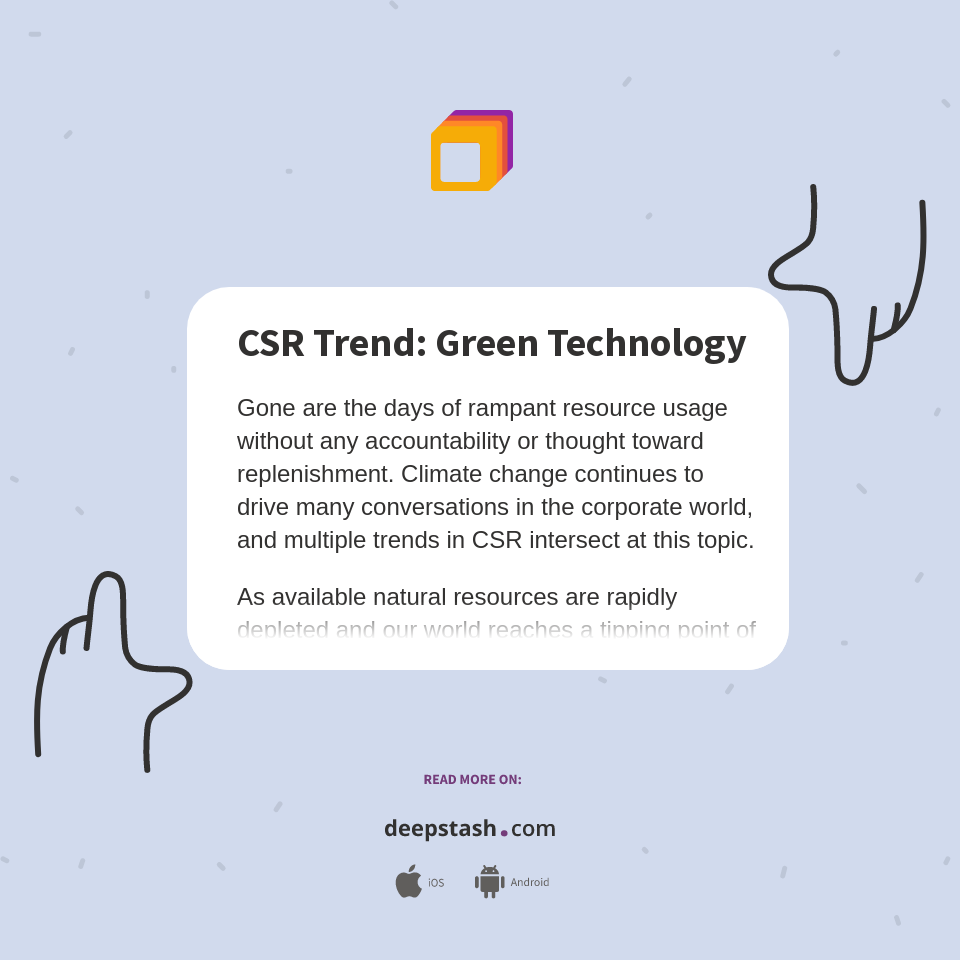 CSR Trend: Green Technology - Deepstash