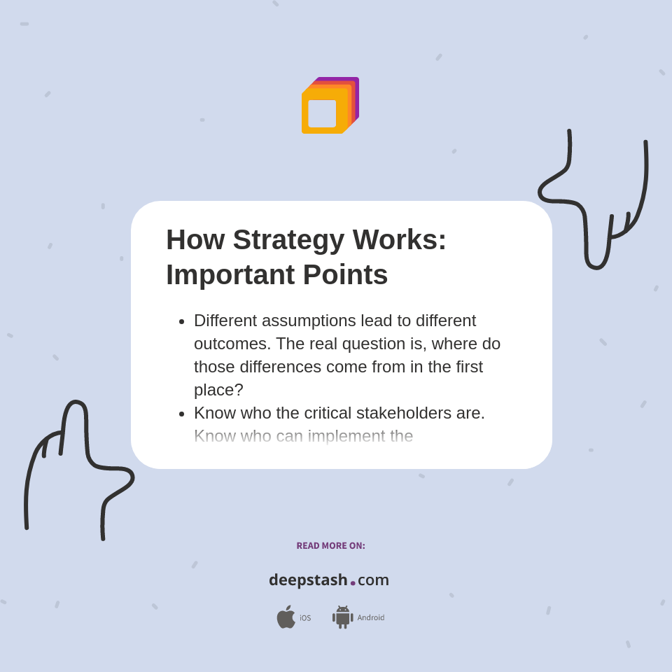 How Strategy Works: Important Points - Deepstash