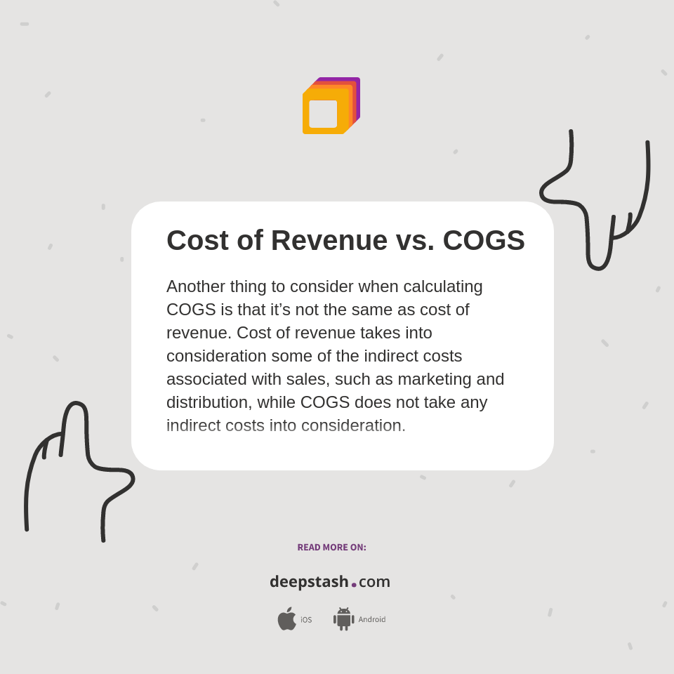 Cost of Revenue vs. COGS - Deepstash