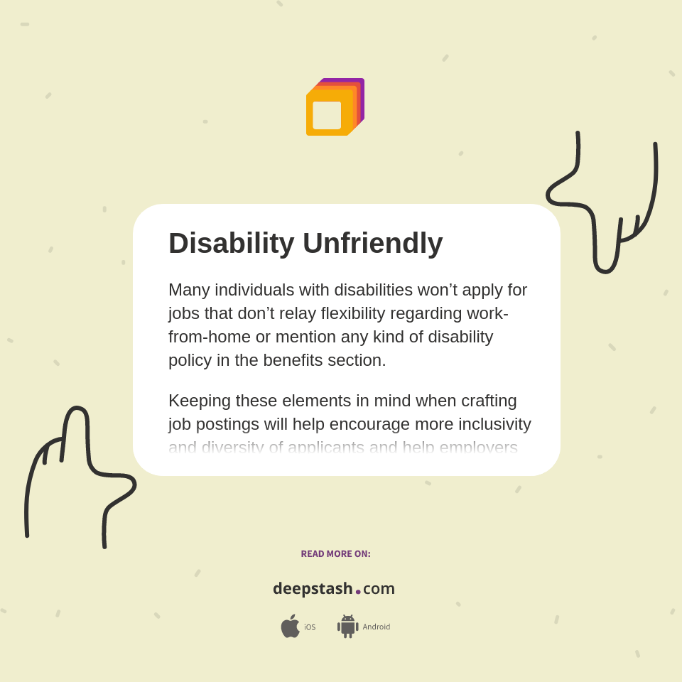 Disability Unfriendly - Deepstash