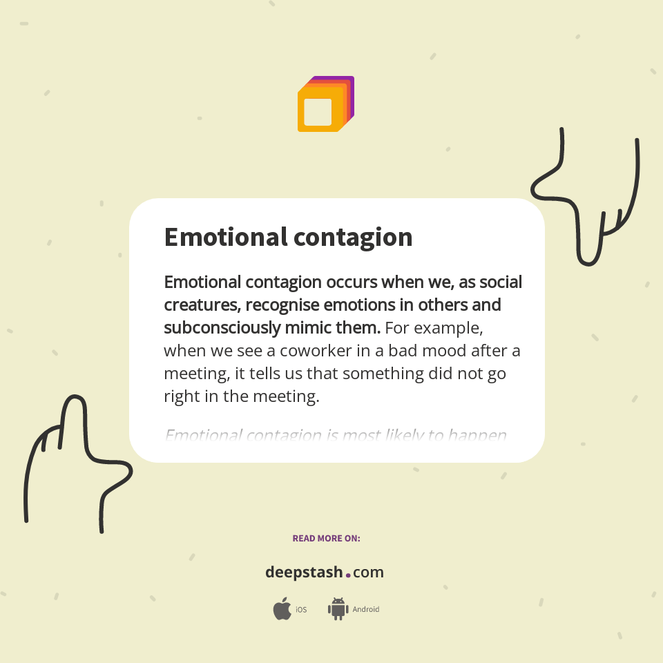 Emotional contagion - Deepstash