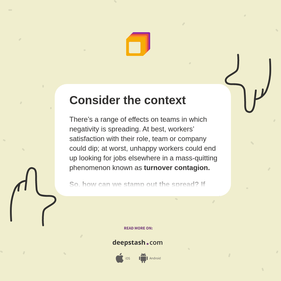 Consider the context - Deepstash