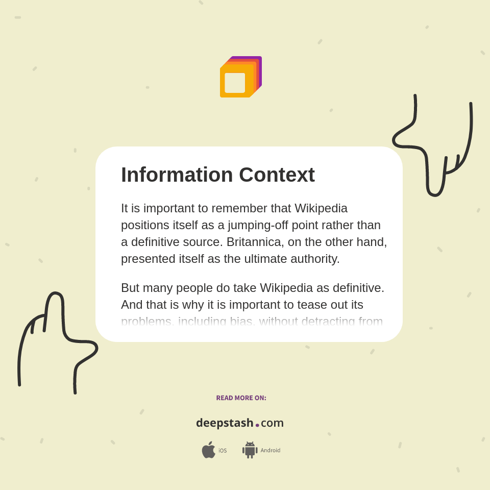 Information Context - Deepstash