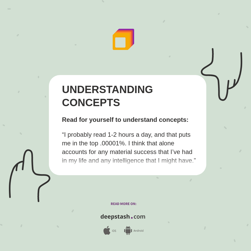 UNDERSTANDING CONCEPTS - Deepstash