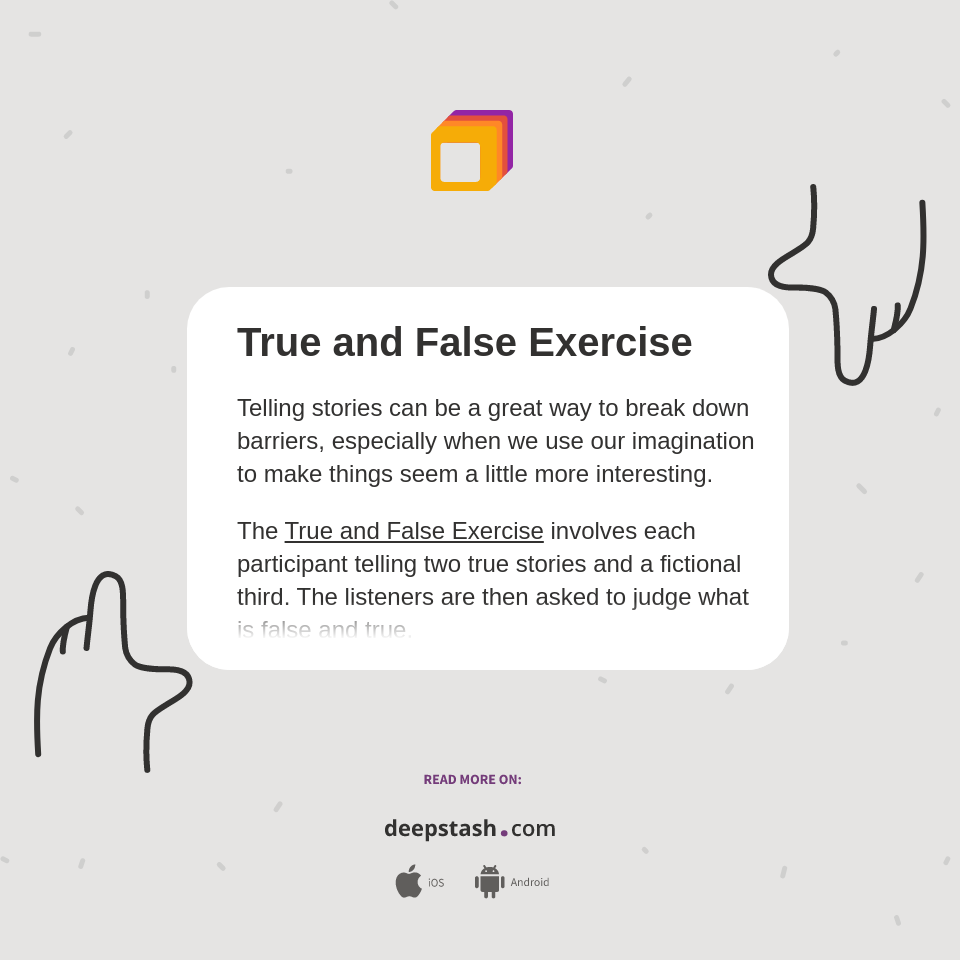 True and False Exercise - Deepstash