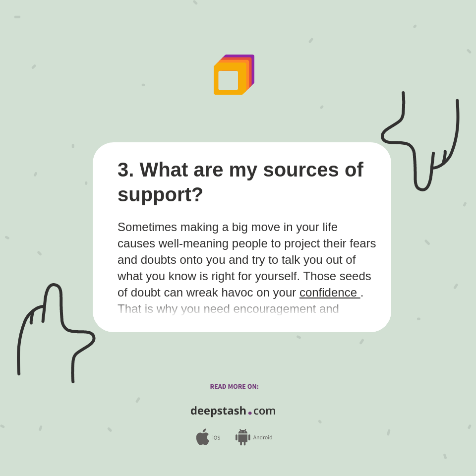 3. What are my sources of support? - Deepstash