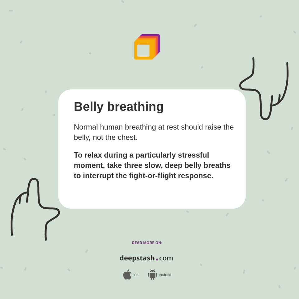 Belly breathing - Deepstash