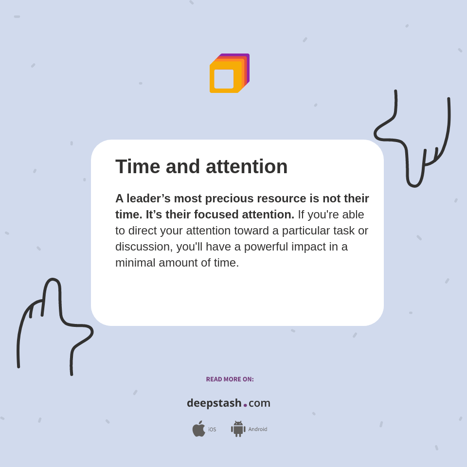 Time and attention - Deepstash