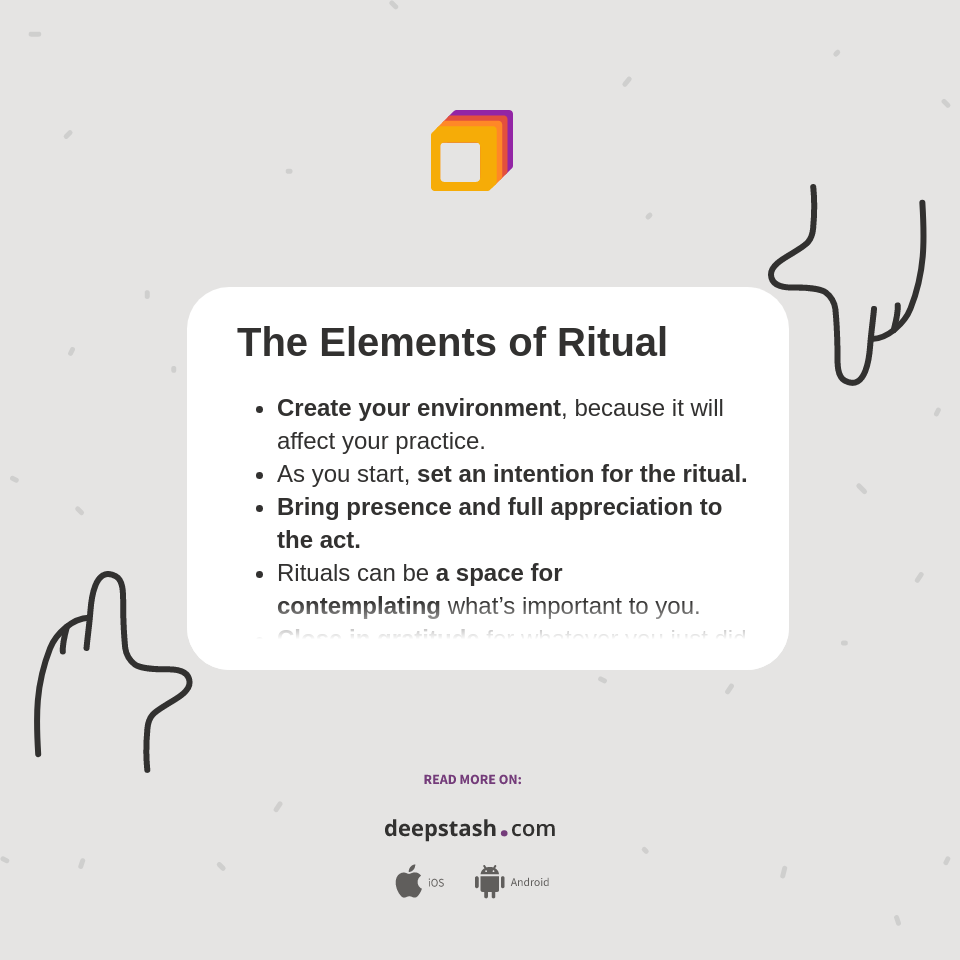 The Elements of Ritual - Deepstash