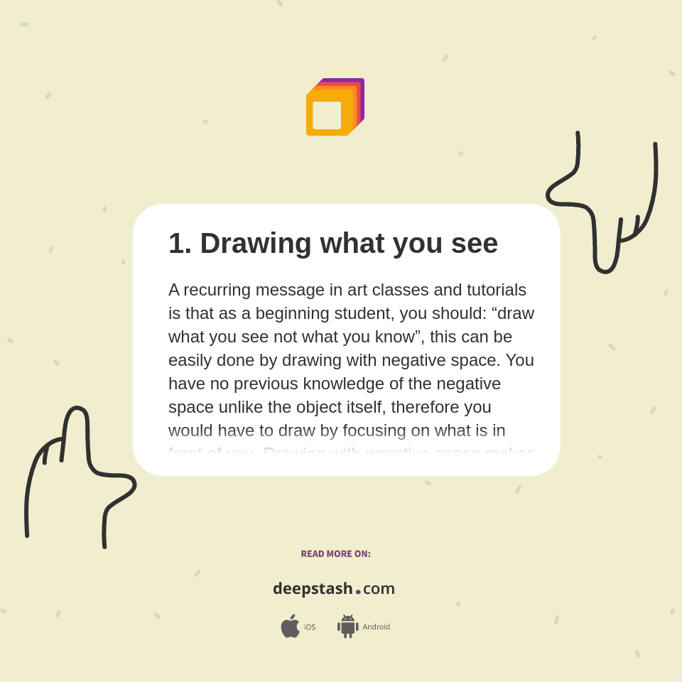 1. Drawing what you see - Deepstash
