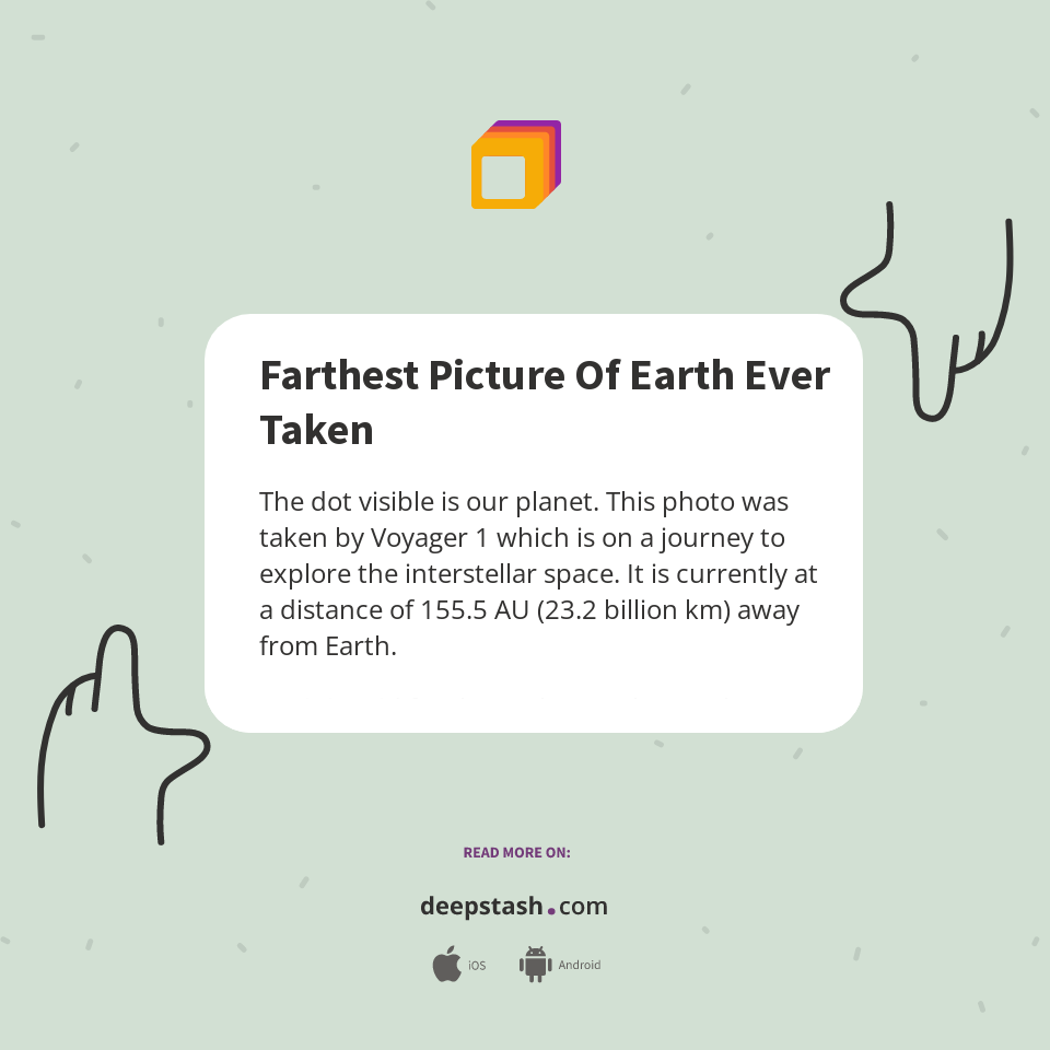 Farthest Picture Of Earth Ever Taken - Deepstash