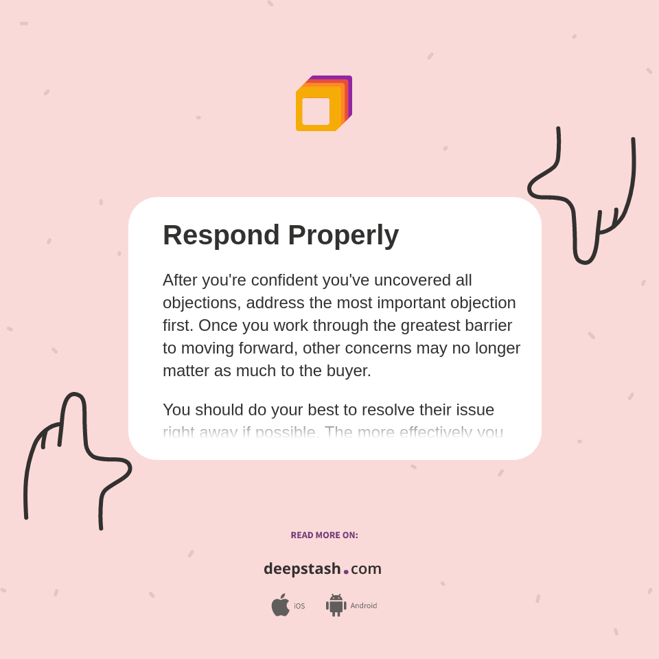 Respond Properly - Deepstash