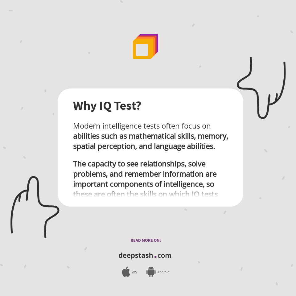 Why IQ Test Deepstash