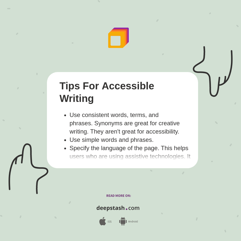 Tips For Accessible Writing - Deepstash