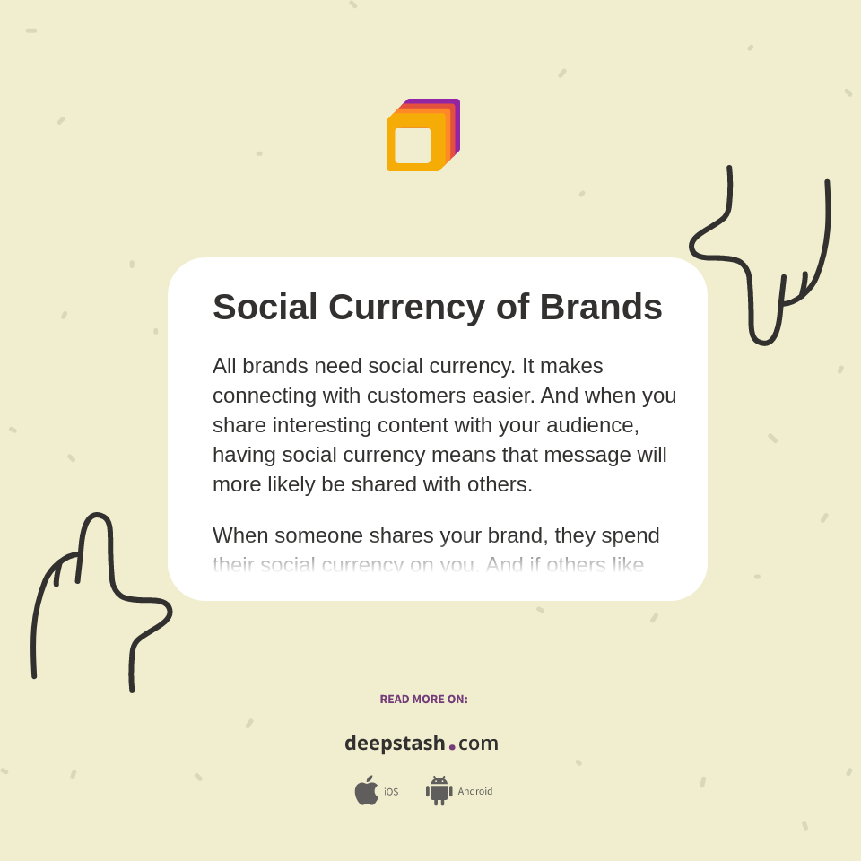 Social Currency of Brands - Deepstash