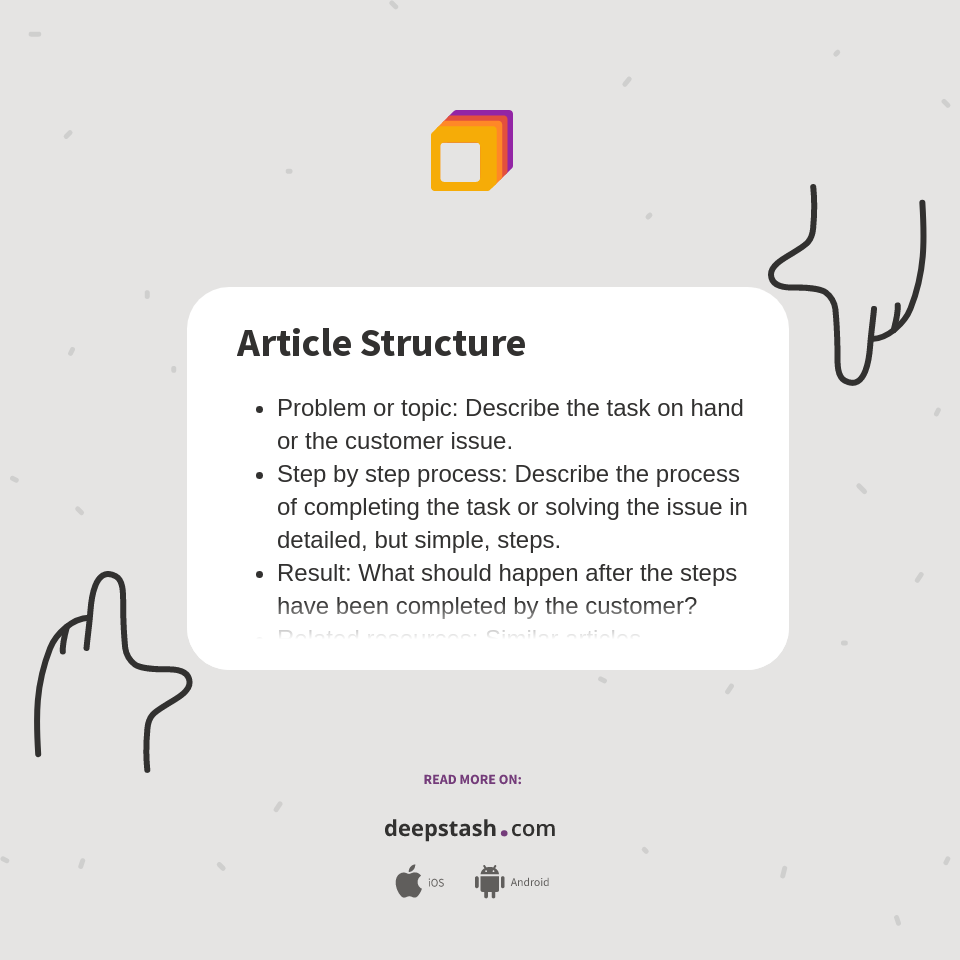 Article Structure - Deepstash
