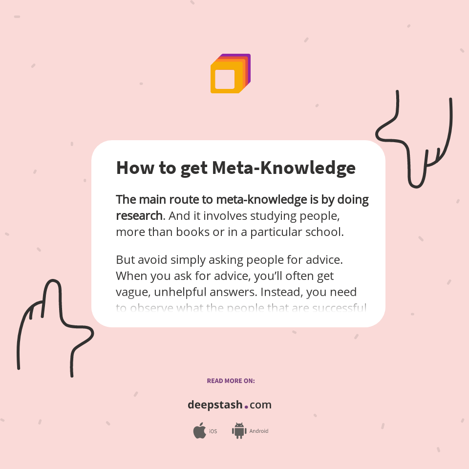 How to get Meta-Knowledge - Deepstash