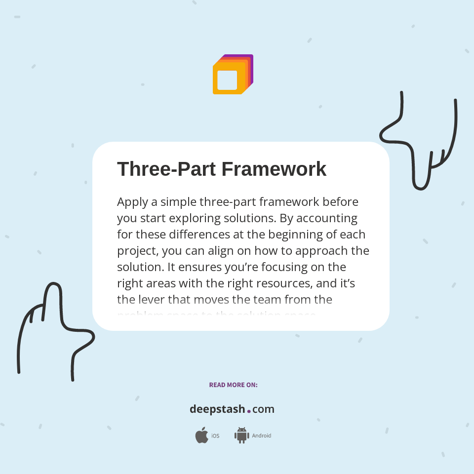 Three-Part Framework - Deepstash