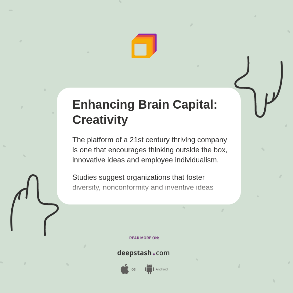 Enhancing Brain Capital: Creativity - Deepstash