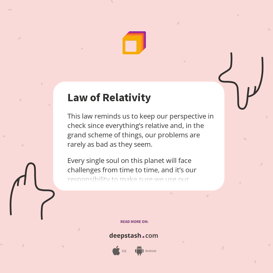 Law of Relativity - Deepstash