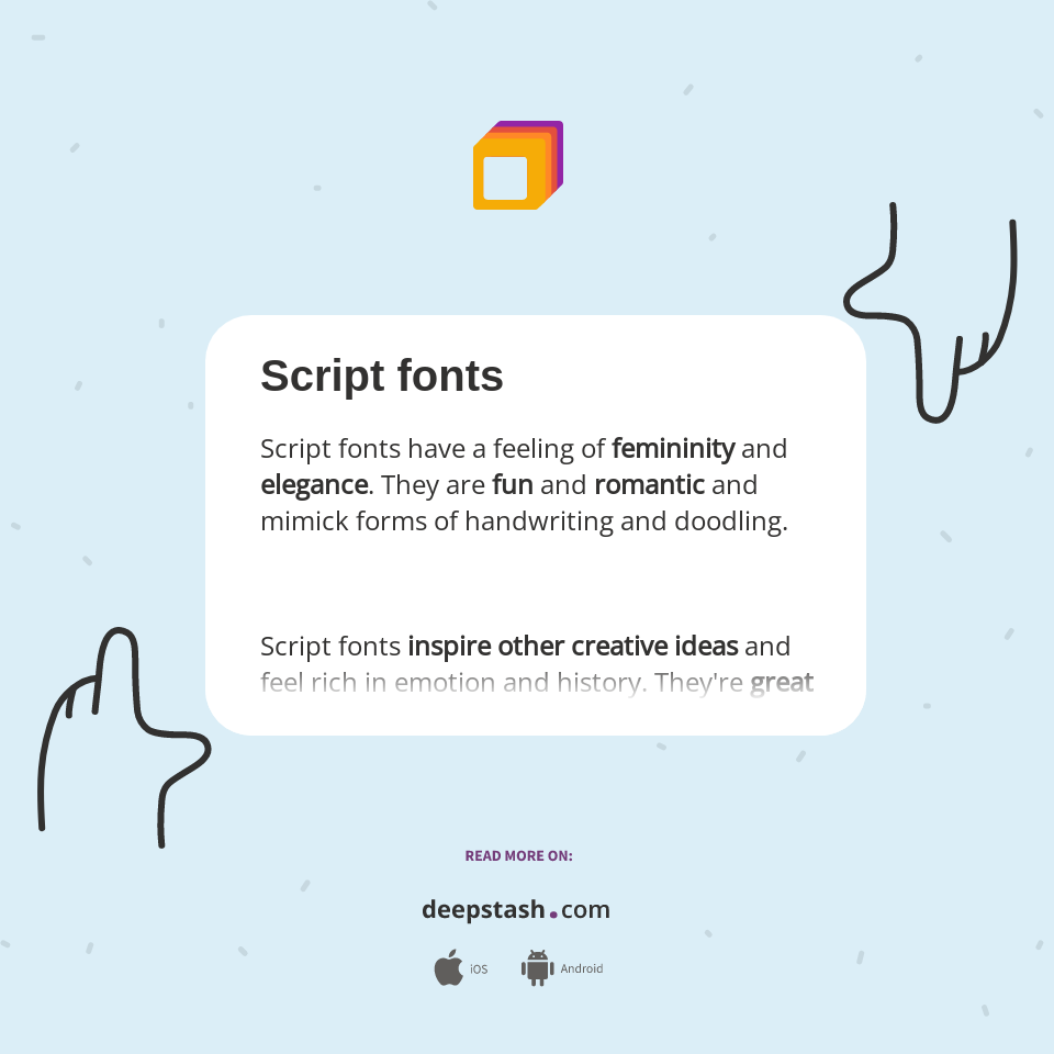 Script fonts - Deepstash
