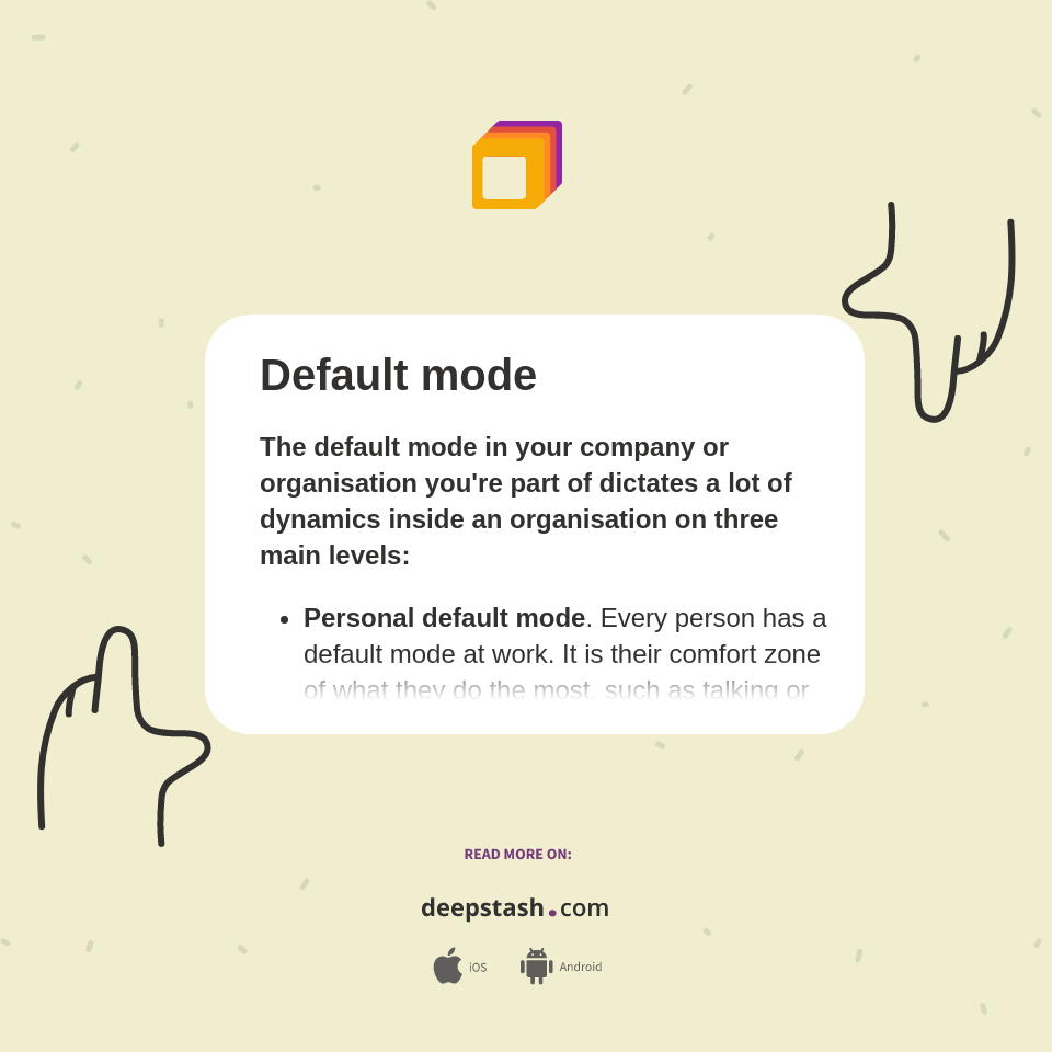 Default mode - Deepstash