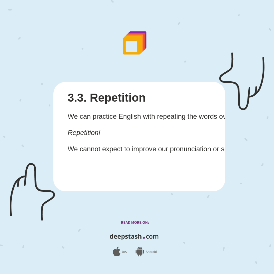 3.3. Repetition - Deepstash