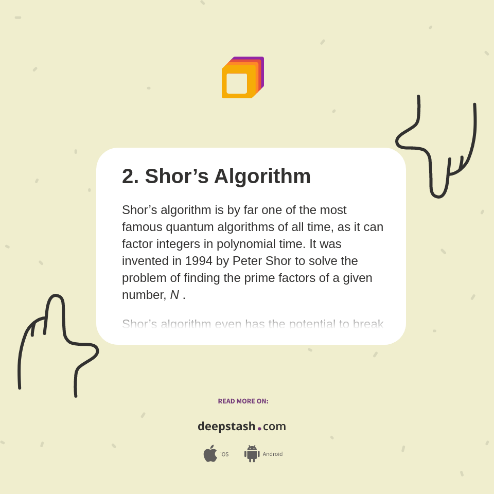 2. Shor’s Algorithm - Deepstash