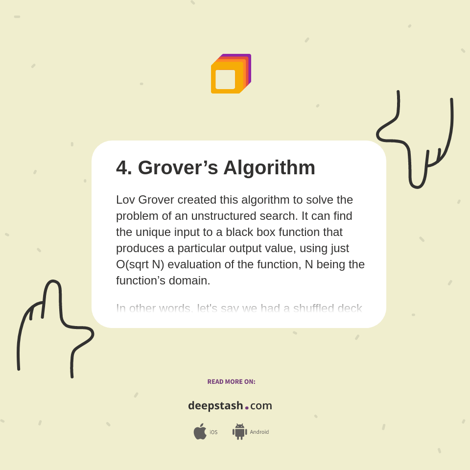 4. Grover’s Algorithm - Deepstash