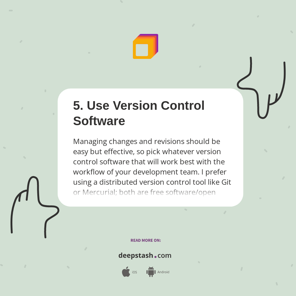 5. Use Version Control Software - Deepstash