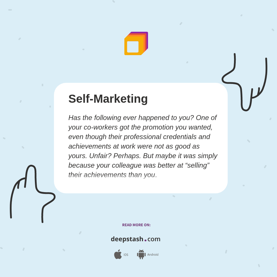 Self-Marketing - Deepstash