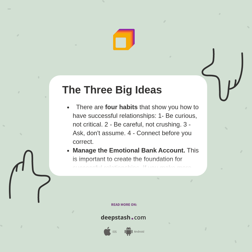 The Three Big Ideas - Deepstash