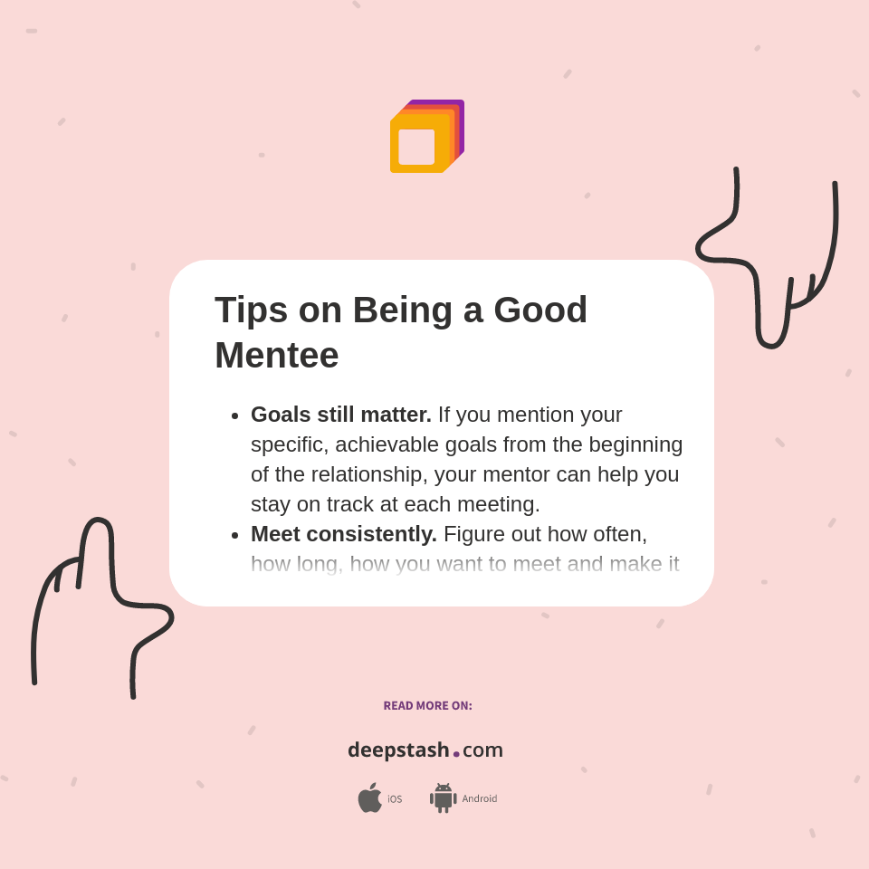 Tips on Being a Good Mentee - Deepstash