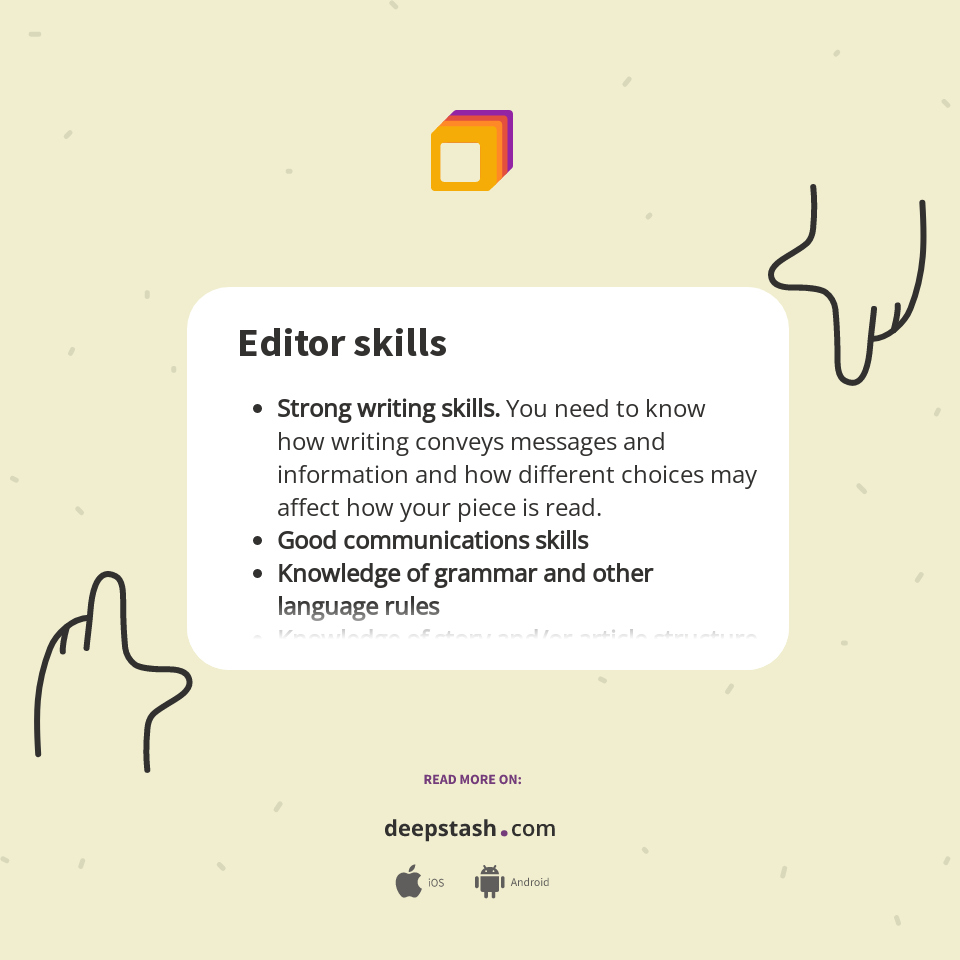 Editor skills - Deepstash