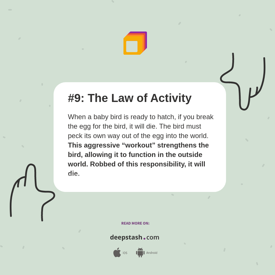 #9: The Law of Activity - Deepstash