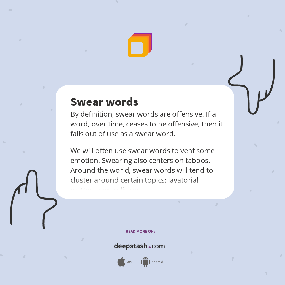 Swear words - Deepstash