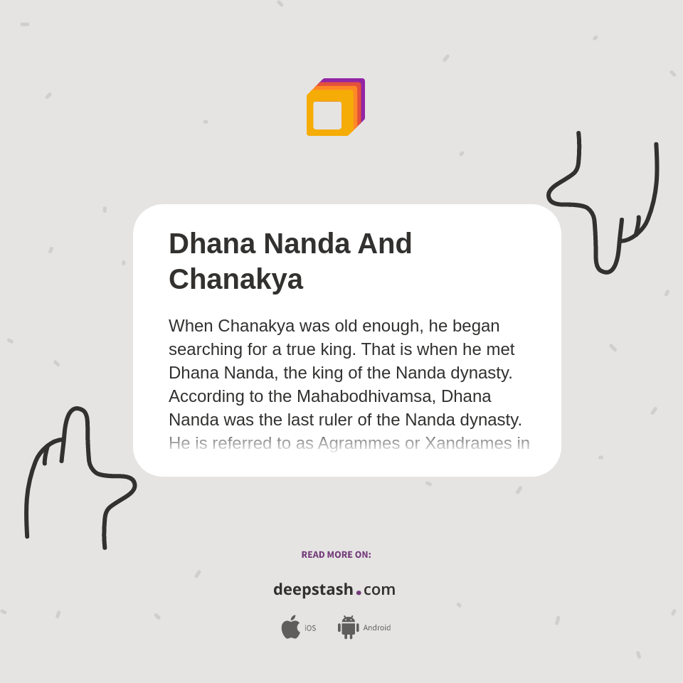 Dhana Nanda And Chanakya - Deepstash