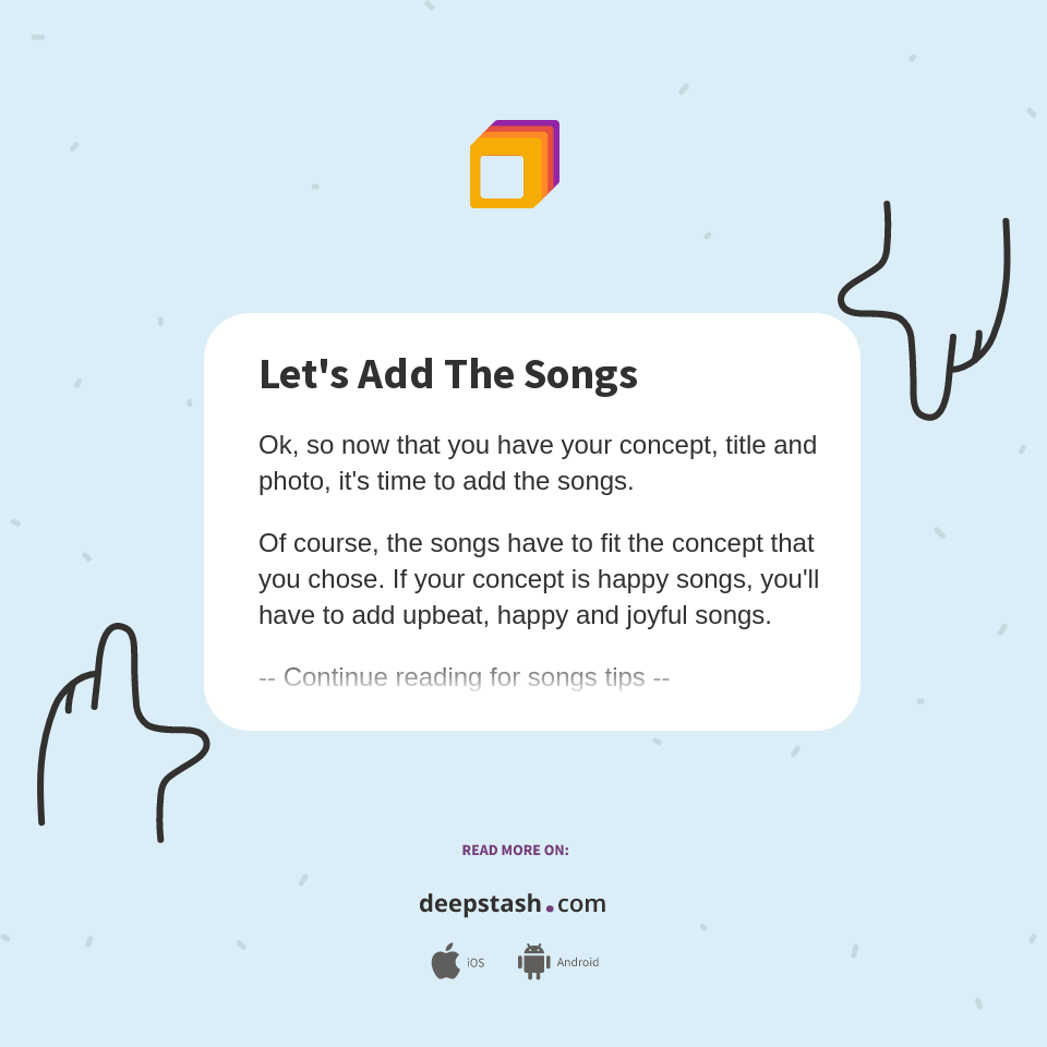 Let's Add The Songs - Deepstash