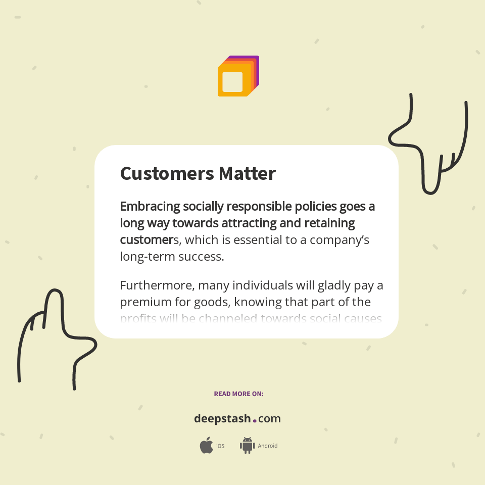 Customers Matter - Deepstash