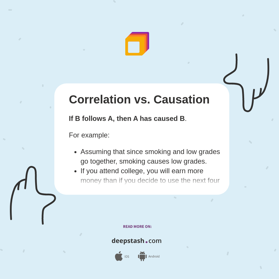 Correlation vs. Causation - Deepstash