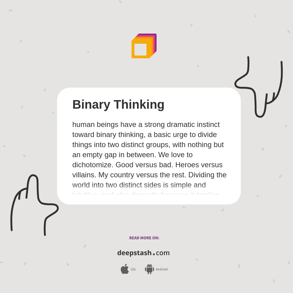 Binary Thinking - Deepstash