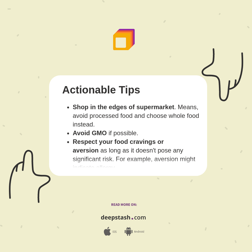 Actionable Tips - Deepstash