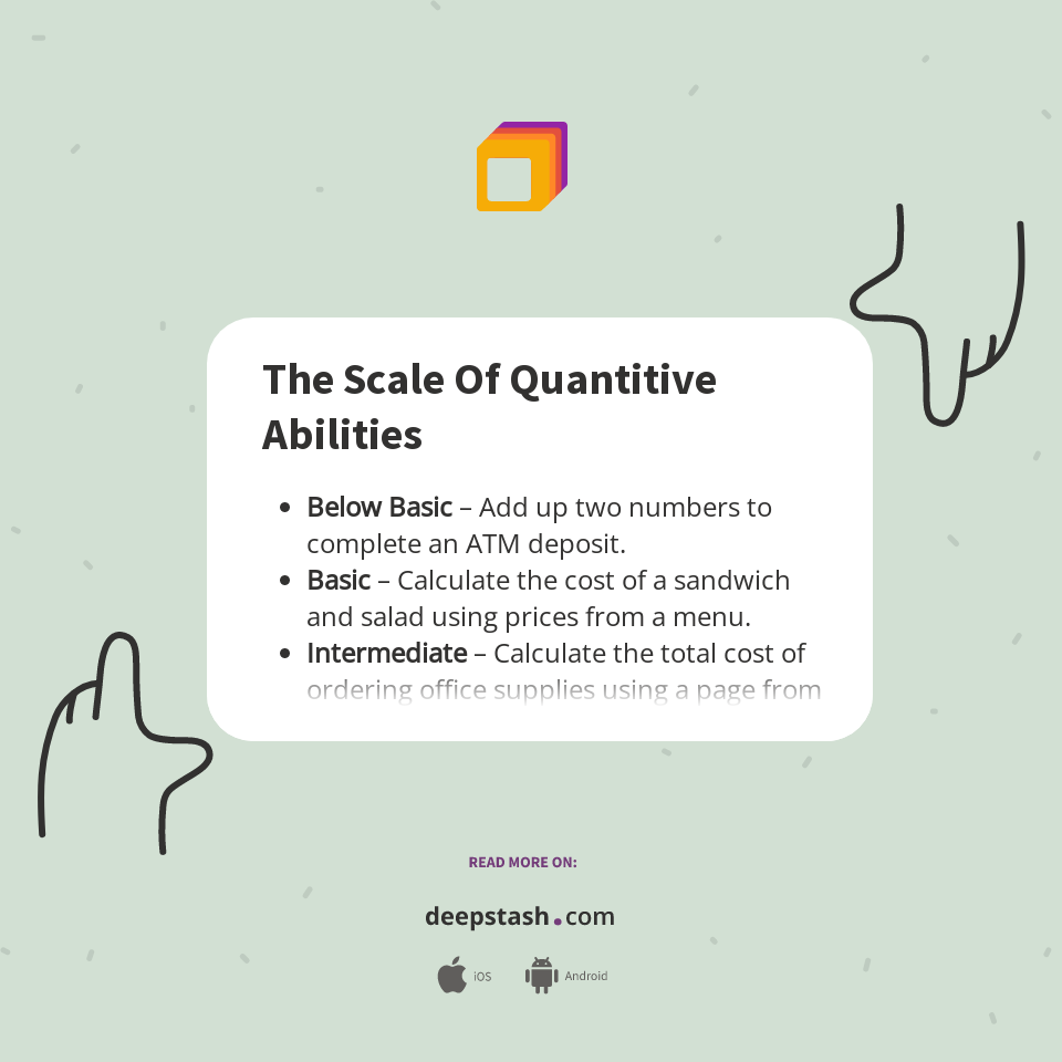 The Scale Of Quantitive Abilities - Deepstash